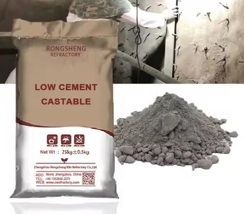 High Temperature Kiln Castable Refractory Cement Quick-Drying Explosion ...